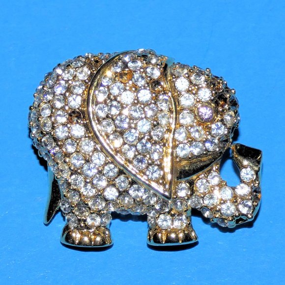 Monet | Jewelry | Vintage Monet Elephant Brooch Pin Safari Animal ...